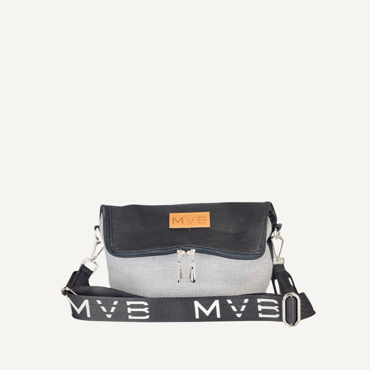 Double-Sided Crossbody Flop Bag soft ash – MVB - My Vegan Bags